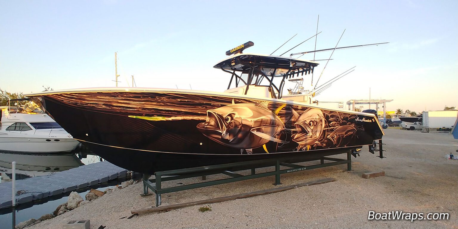 Center Console Boat Wraps - Boat Wraps